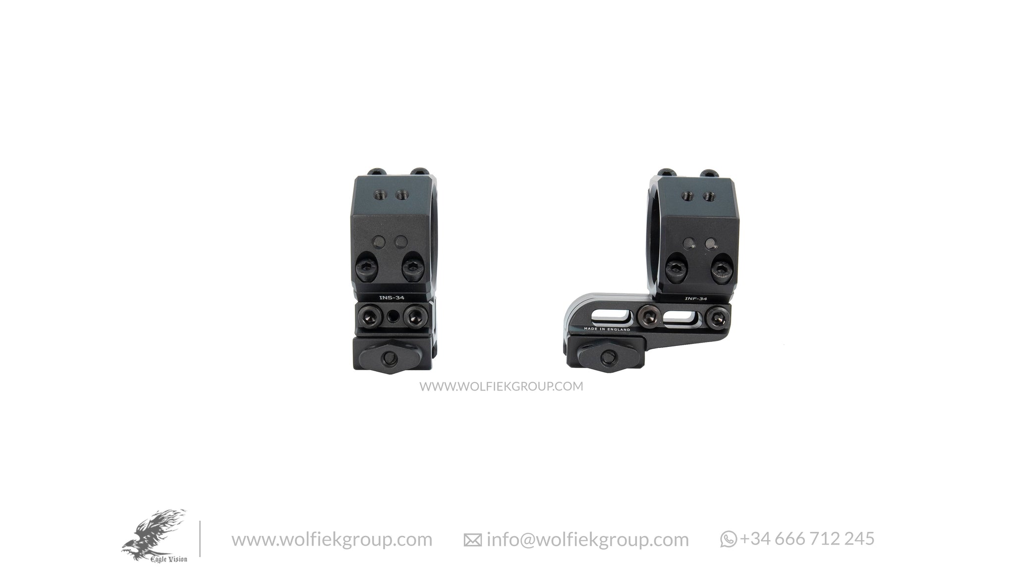 Eagle Vision Infinity Elevation Adjustable Riflescope Mounts - 34mm (I ...