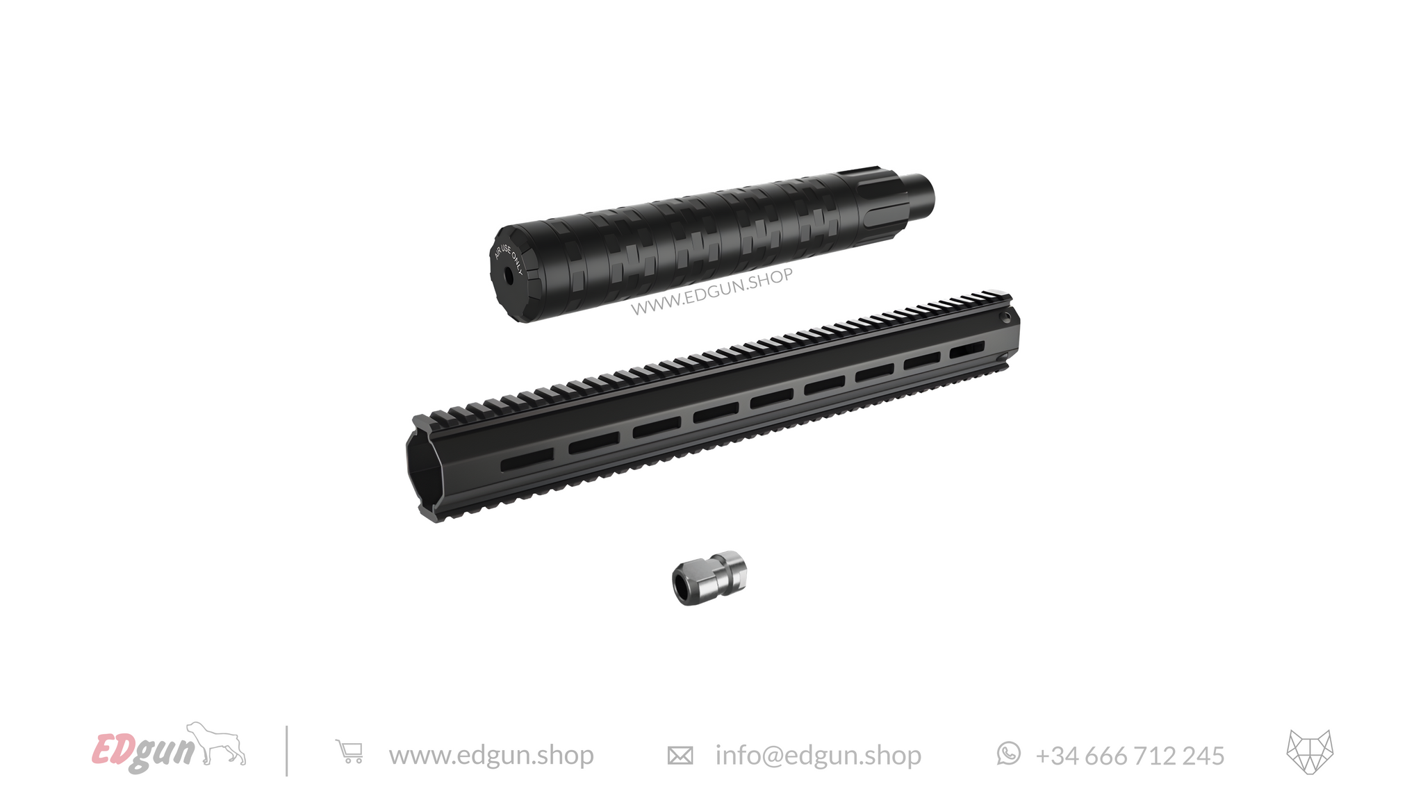 EDgun · Behemoth · QD Silencer · TRI-LUG KIT Picatinny - EDGUNLESHIY SHOP